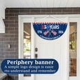 Syznb USA 250th Anniversary Pleated Fan Flag, 35 Inch Patriotic Bunting ...