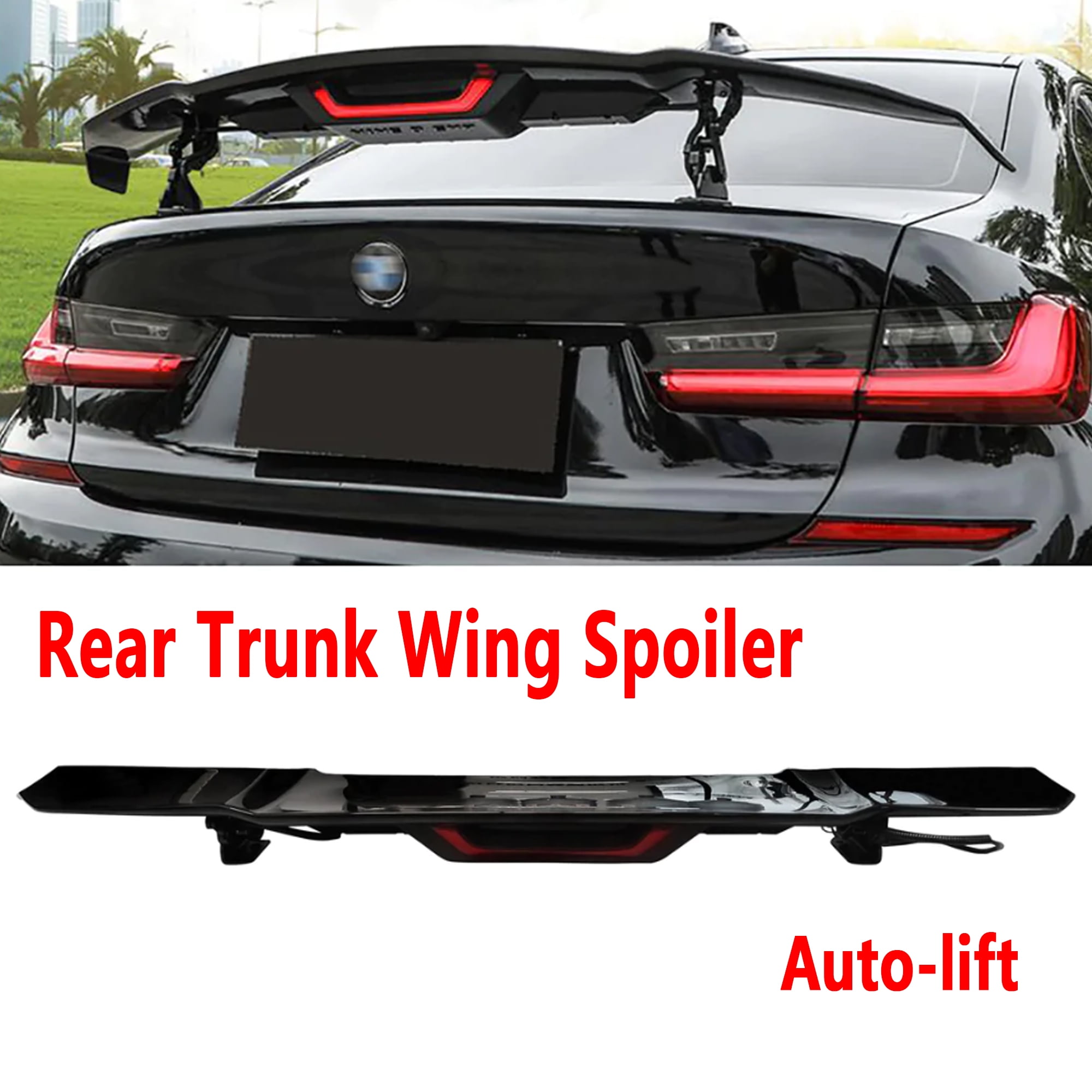 NINTE Lifting Rear Spoiler For Ford Mustang & Most Sedan Models ...