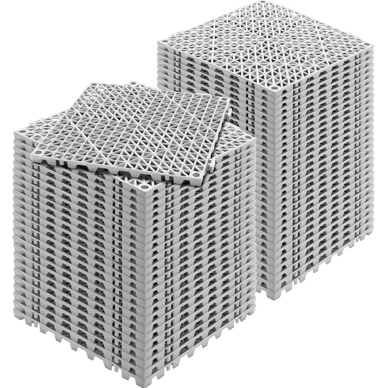 Click here for Vevor Interlocking Tile 55pcs Grey  Drainage Tiles... prices
