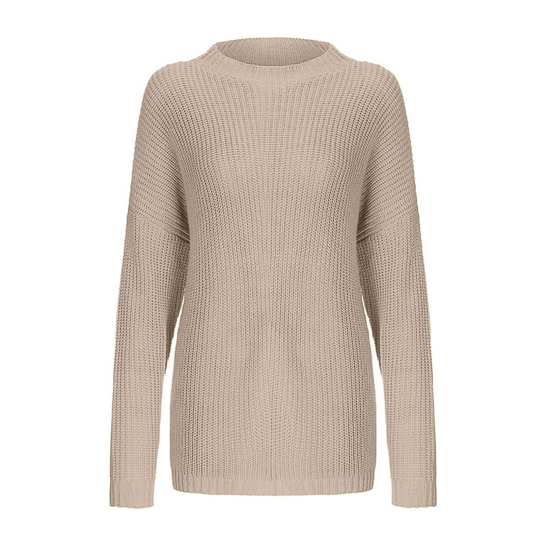 JGGSPWM Solid Sweaters for Womens Oversized Sweater Cute JGGSPWM Solid Sweaters for Womens Oversized Sweater Cute