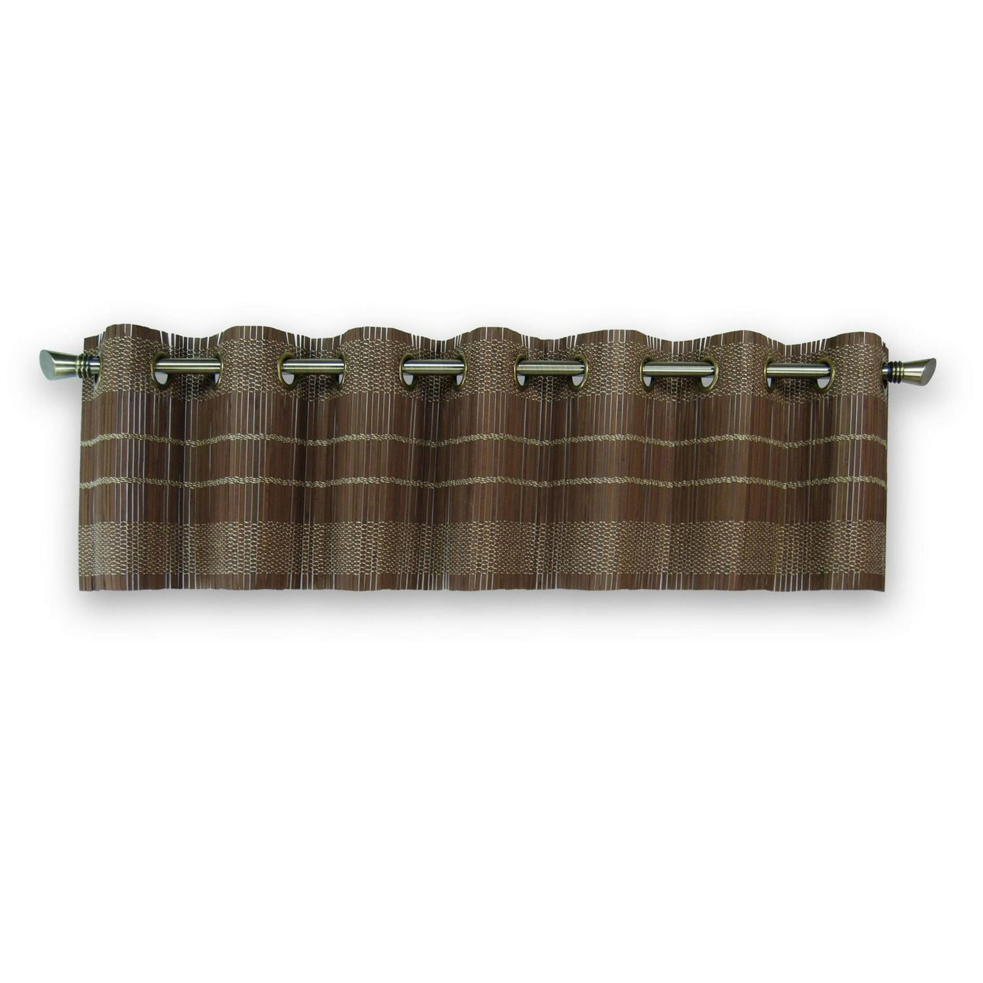 Click here for Versailles Bamboo Wood Grommet Top Curtain Valance... prices