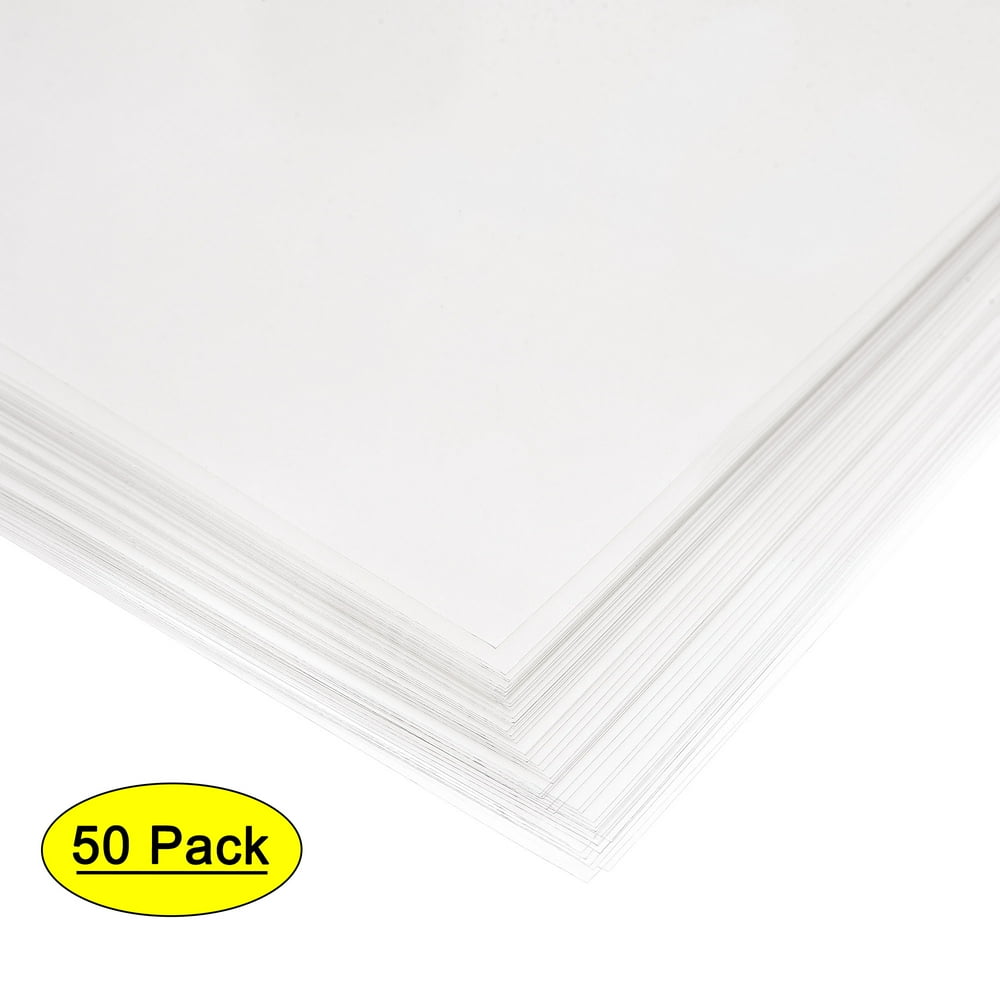 0.1mm Thick A4 Size Clear PVC Sheet 297mm x 210mm Transparent Rigid ...