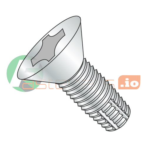 5/16-18 x 2 1/4" Type F Thread Cutting Screws / Phillips / Flat Head / Steel / Zinc (Quantity ...