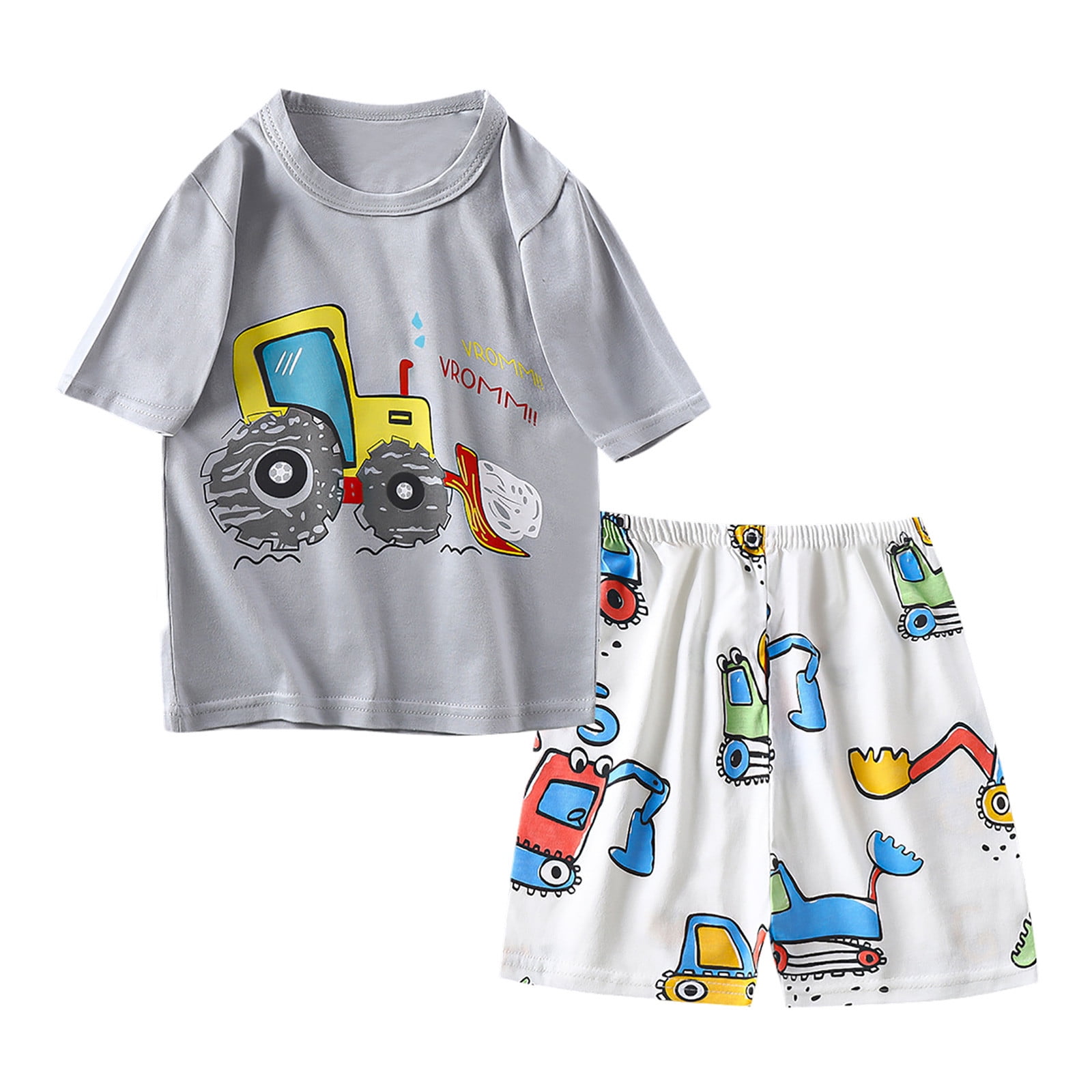 Click here for Trolimons Toddler Boy Outfit Summer Cartoon Printe... prices