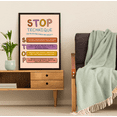 LOLUIS Stop Technique Poster, Boho Mental Health Posters, Therapist ...