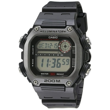 Casio Men's Heavy Duty Digital Sport Watch, Black-Silver - Walmart.com