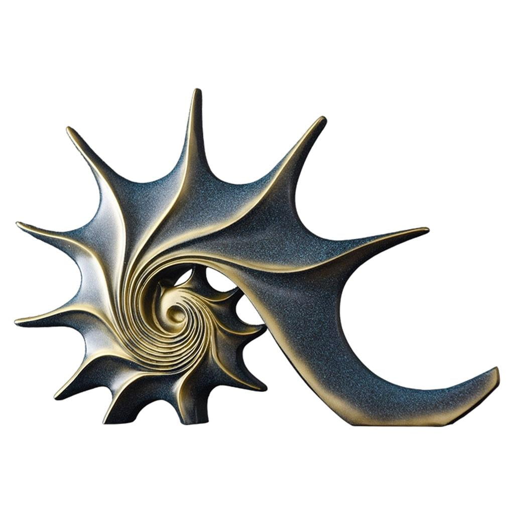 Modern Figurine Shell Conch Figure Beach Ocean Theme Statue Sculpture ...