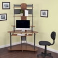 Calico Designs Arch Tower Office Computer Corner Desk Workstation with ...