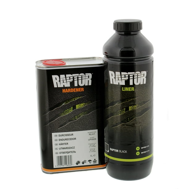 U-POL Raptor 1 Liter Black Truck Bed Liner & Hardener Upol - Walmart ...