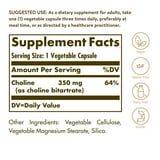 Solgar Choline 350 mg Vegetable Capsules, 100 Ct - Walmart.com