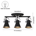 3-Lights Ceiling Track Lighting Fixtures，Can Used for Mirror Front Wall ...