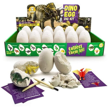Dino Egg Dig Kit Dig and Discover Dinosaur Eggs Toys Fossil Excavation ...