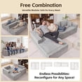 Sailvan 108"" L-Shape Sectional Sofa, Modular Boneless Cloud Couch with ...