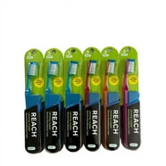 Reach Toothbrush Crystal Clean Soft Bristles, Removes Plaque, 6-Count ...