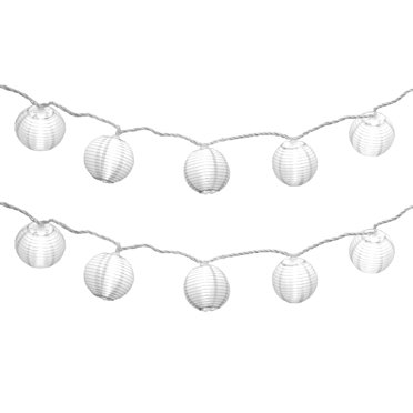 Mainstays 11'6" Paper Lantern String Lights 10-Bulbs - Walmart.com
