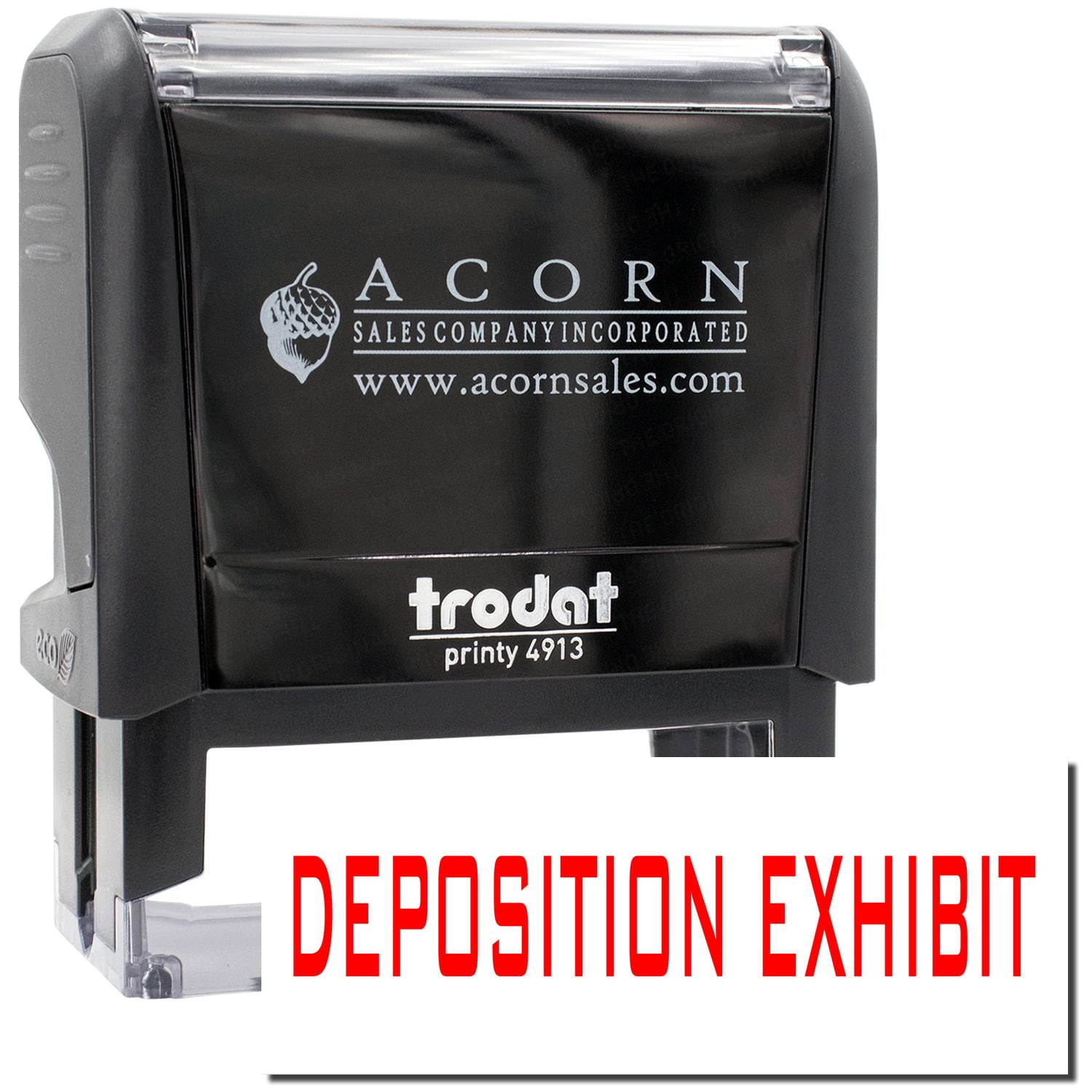 Large Self-Inking Deposition Exhibit Stamp, Trodat Printy 4913, Press ...