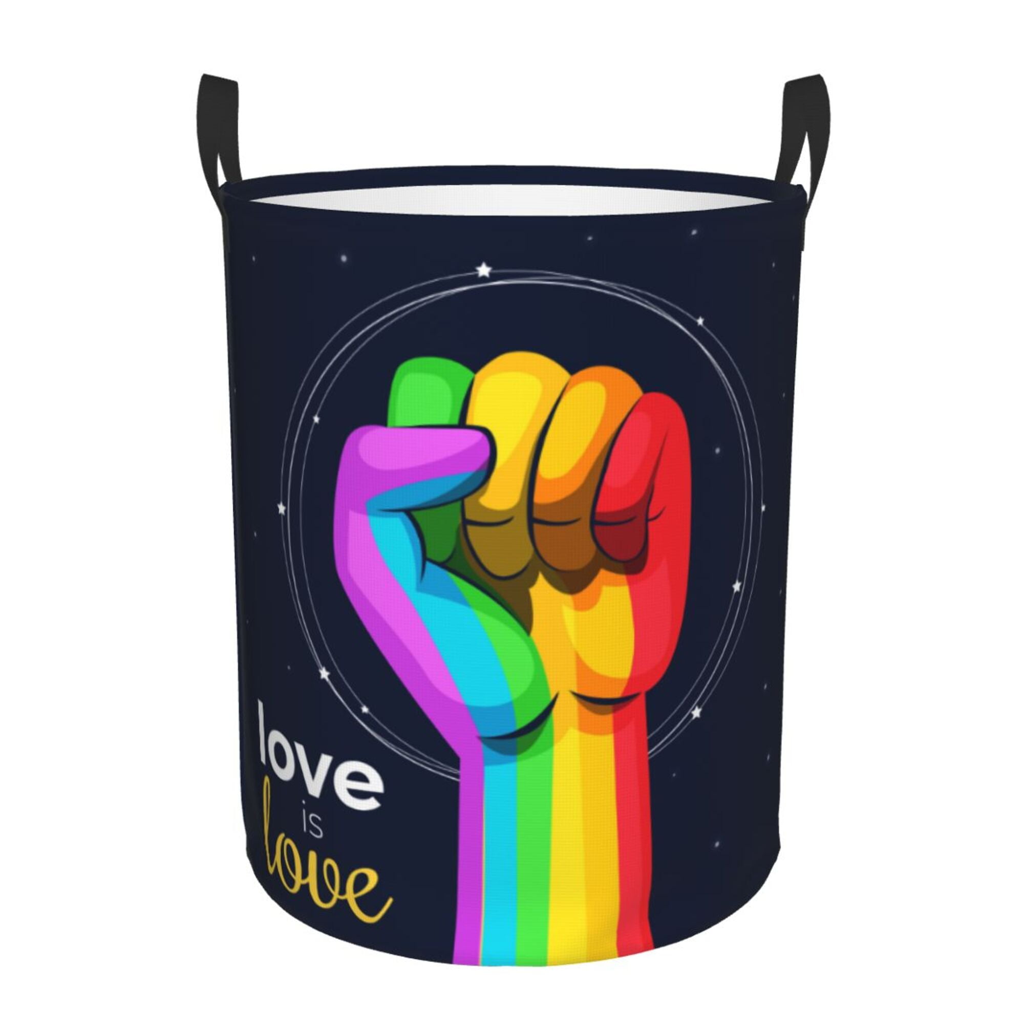 DouZhe Waterproof Collapsible Large Laundry Baskets, Rainbow Lgbt Pride ...