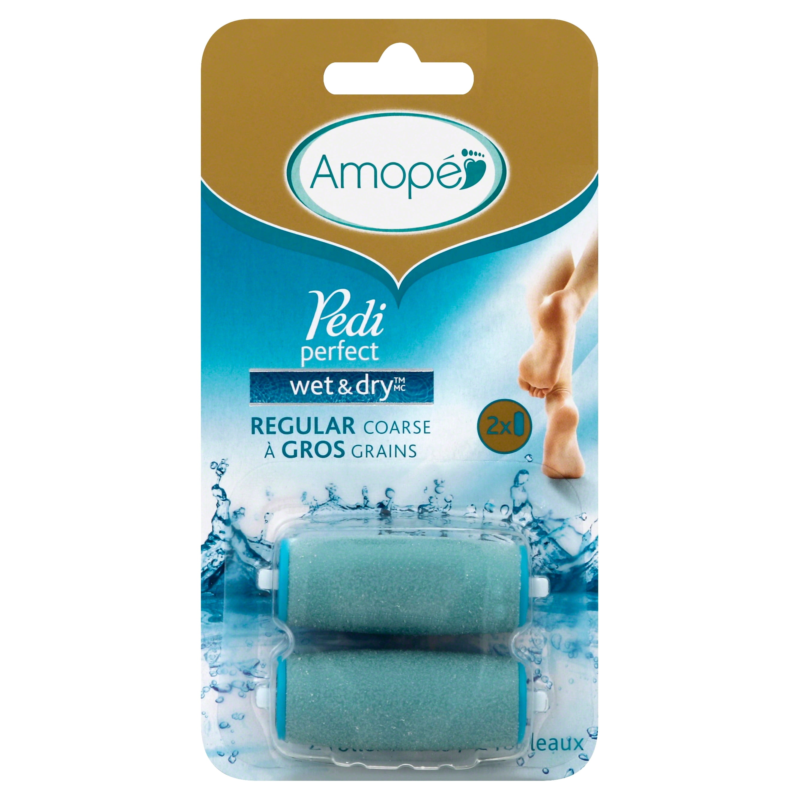 Amope Pedi Perfect Wet & Dry Regular Coarse Refills, 2 ct - Walmart.com