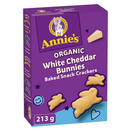Annie's Organic White Cheddar Bunnies Baked Snack Crackers, 213 g ...