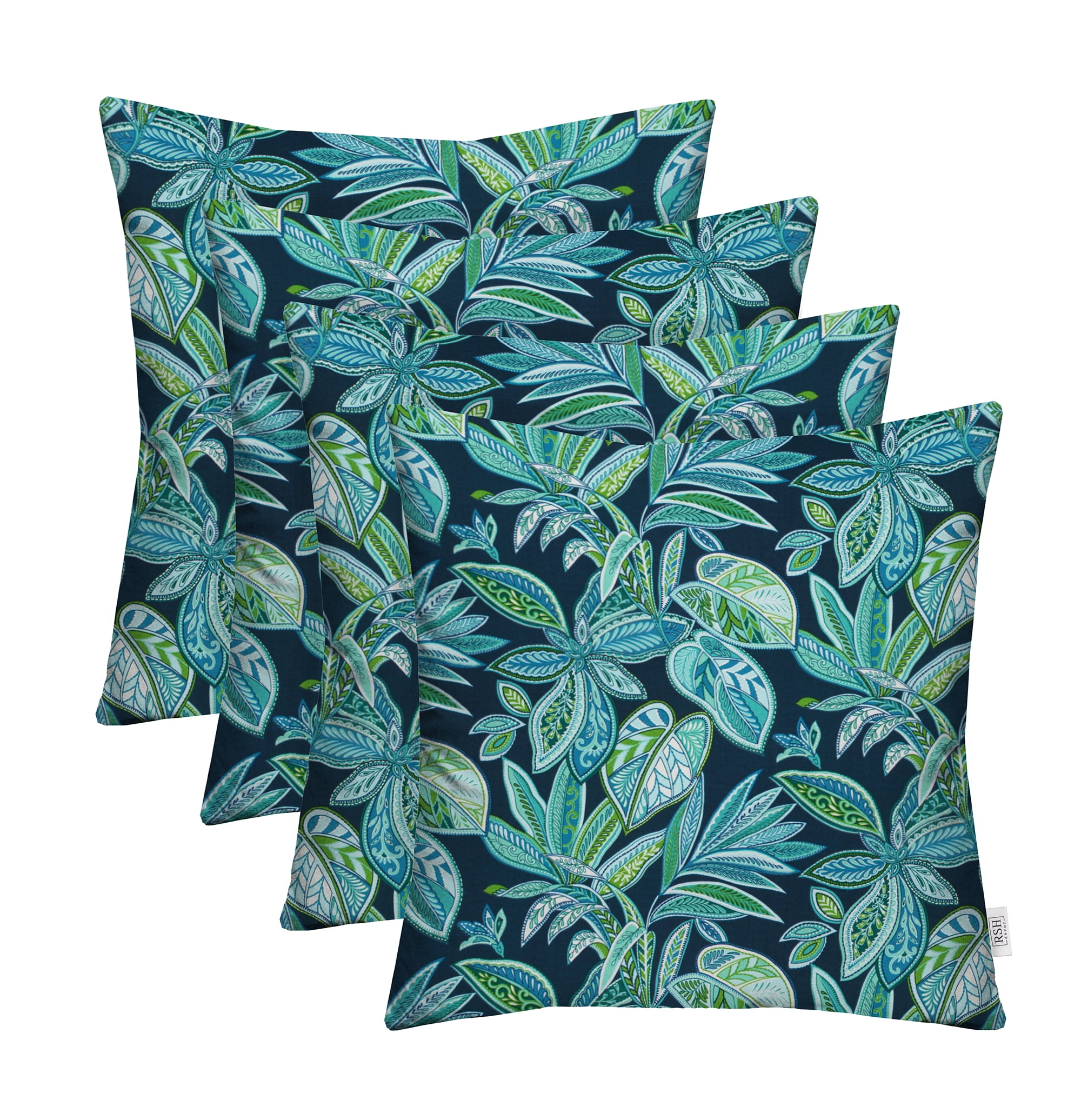 RSH Décor Indoor Outdoor Set of 4 Pillows, 20" x 20", Crestwood Marine ...