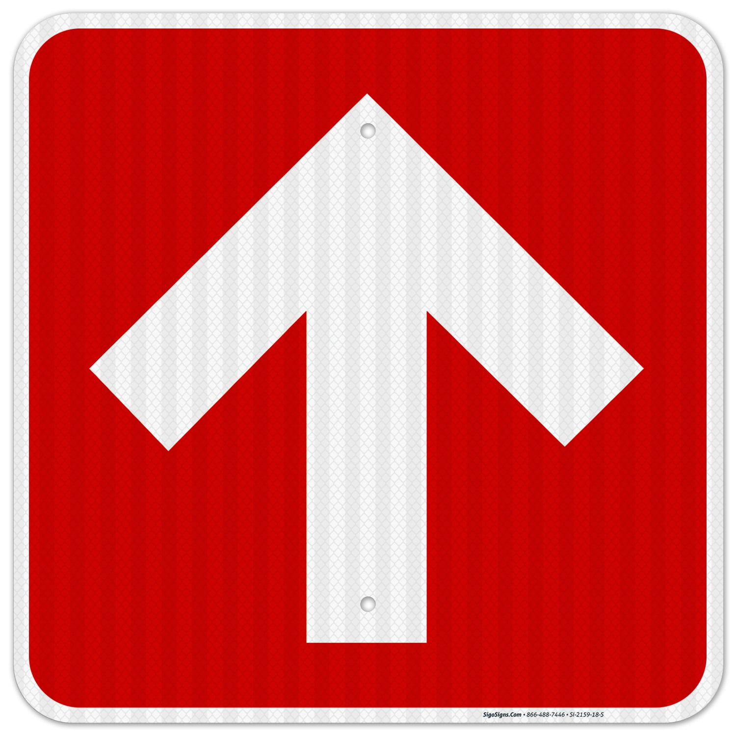 Up Arrow Sign, 18x18 Reflective Aluminum EGP - Walmart.com