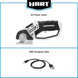 HART 4-Volt Rechargeable Power Cutter, Battery Operated Tool, Electric ...