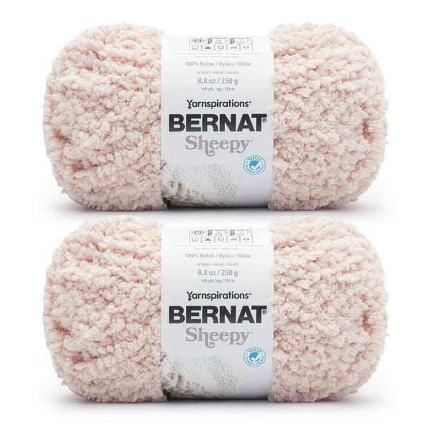 Bernat® Sheepy™ #6 Super Bulky Nylon Yarn, Plush Pink 8.8oz/250g, 149 ...