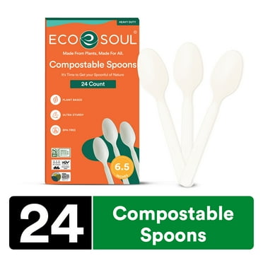 PLASTICPRO Premium Heavy Duty Disposable Soup Spoons, Everyday Use ...