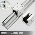 VEVOR Linear Rail SBR 20-2200mm 2xLinear Guideway Rail and 4X Square ...