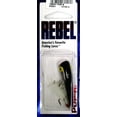 Rebel Teeny Pop-R Topwater Silver Black 2" 1/8 oz. - Walmart.com