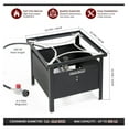 Turkey Fryer Burner, Outdoor Crawfish Boiler - 18.9x18.9x16.9 Inch Cast ...