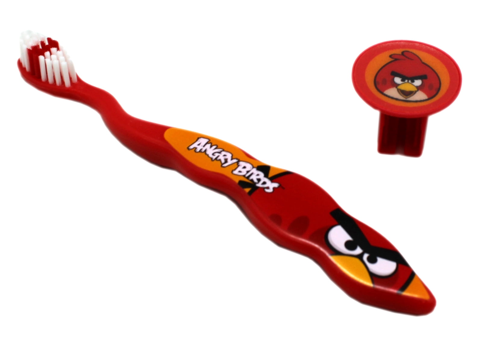 Angry Birds "Red" Red Bird Kids Toothbrush w/Brush Head Cover - Walmart.com