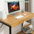 47 inch Home Office Computer Desk Vanity Table with Drawer for Bedroom ...