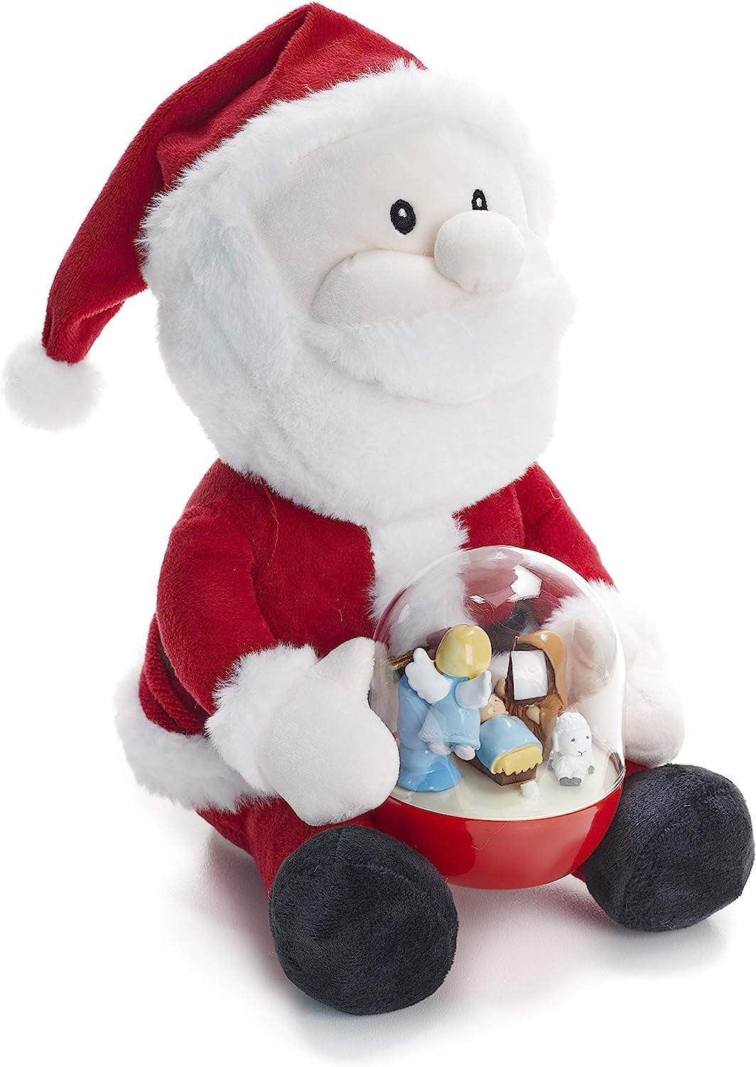 The Story of Christmas Talking Santa Animated Plush with Light Up ...