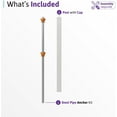 5ft Tall (1 Post) Fence Finishing Post For No Dig WamBam Windsor Fence ...