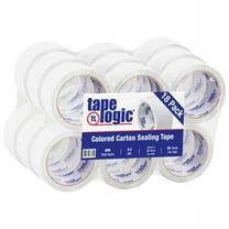 Tape Logic® Carton-Sealing Tape, 3" Core, 2" x 55 Yd., White, Pack Of ...