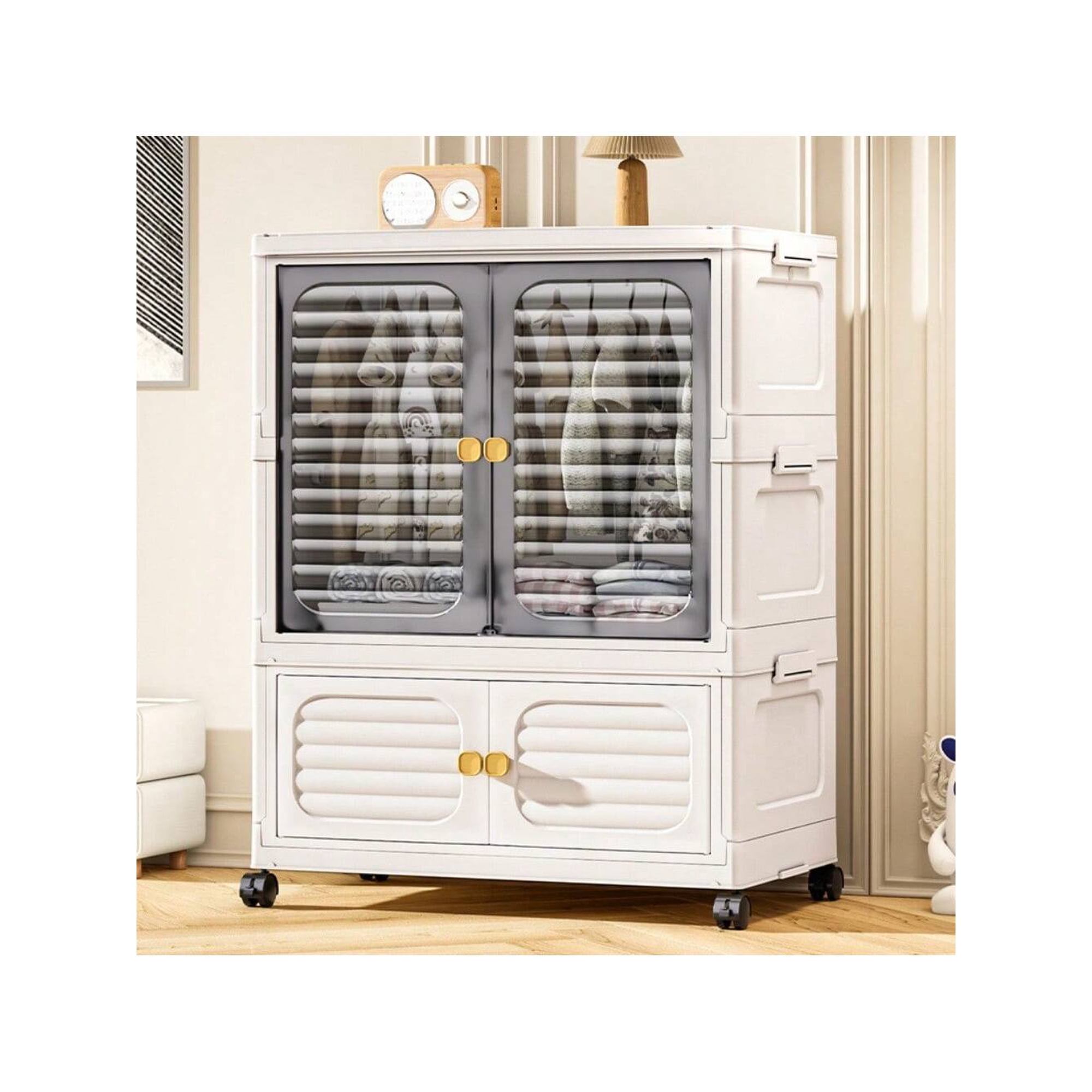 Click here for Bingirl Home Plastic - Free Installation Wardrobe:... prices