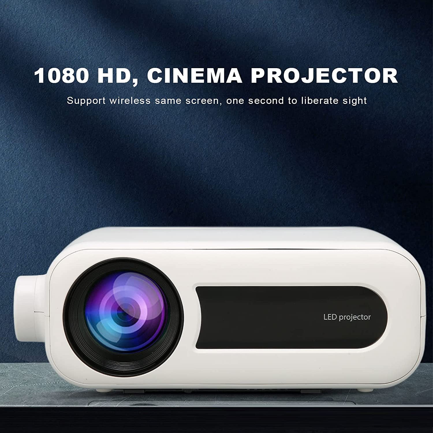 1080P Mini Projector, Portable HD 5G Smart Projector, LED Intelligent ...