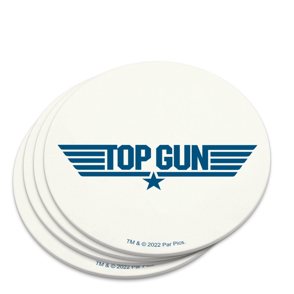 Top Gun Flat Logo Novelty Coaster Set - Walmart.com