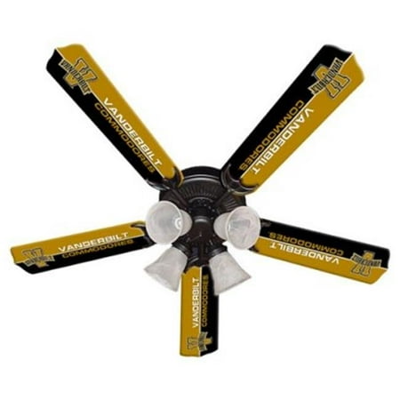 Ceiling Fan Designers New NCAA VANDERBILT COMMODORES 52 in. Ceiling Fan ...