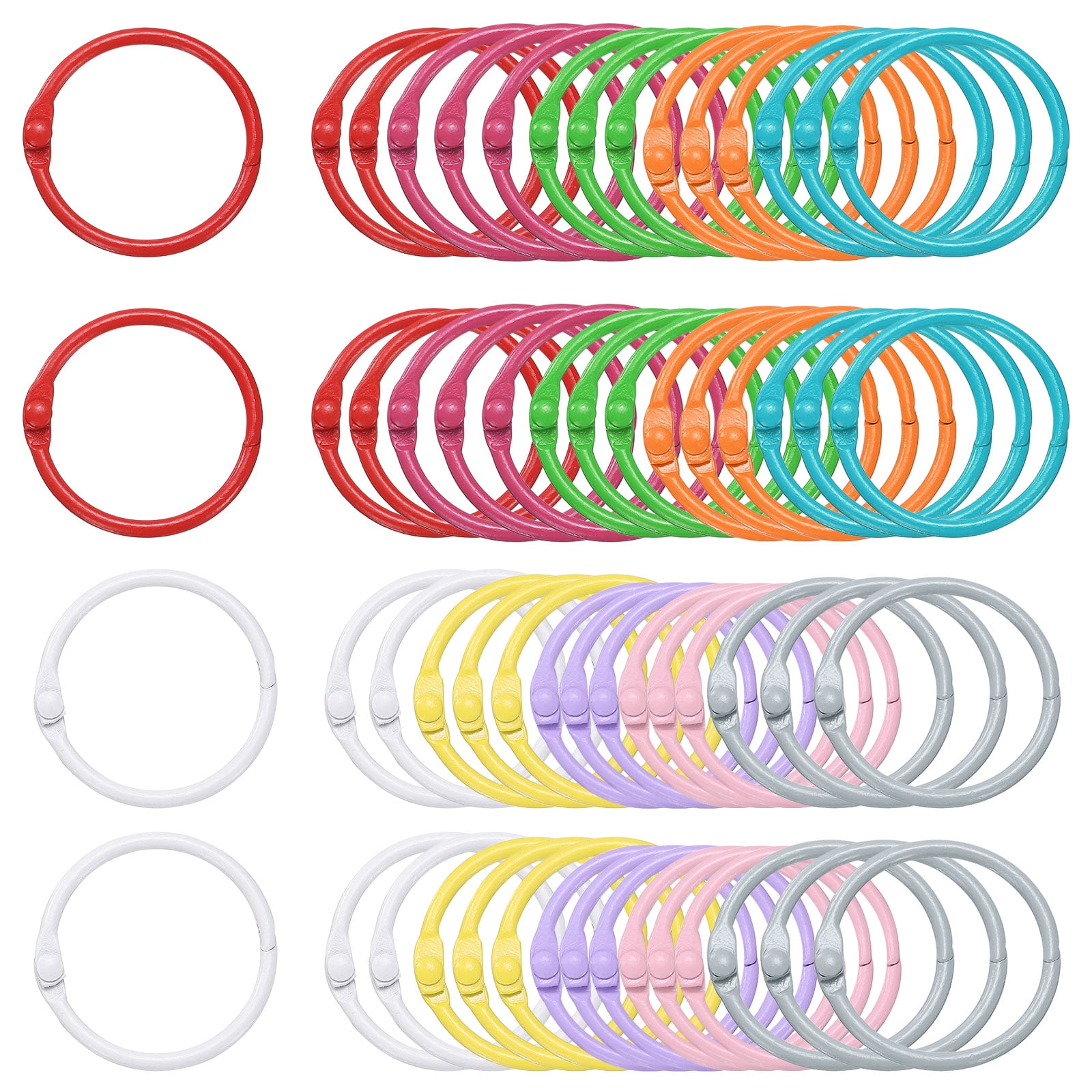 Click here for Uxcell 180pcs Binder Rings 1 Inch Loose Leaf Binde... prices