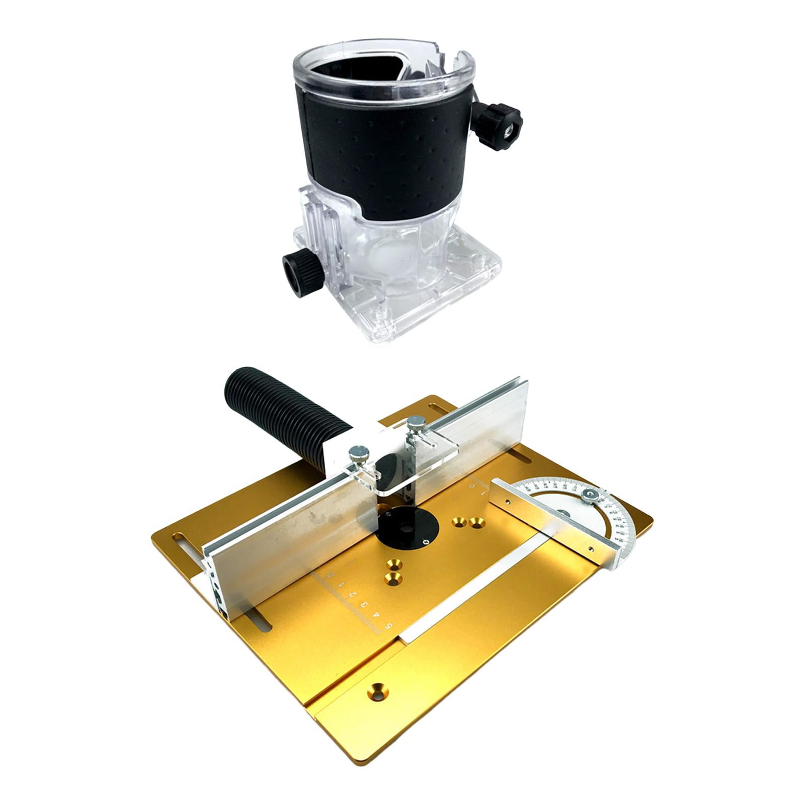 Aluminum Router Insert Plate with Sliding Fence, Woodworking Router ...