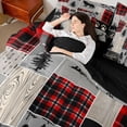 Feelyou Rustic Farmhouse Bedding Comforter Set 7-Piece, Retro Plaid ...