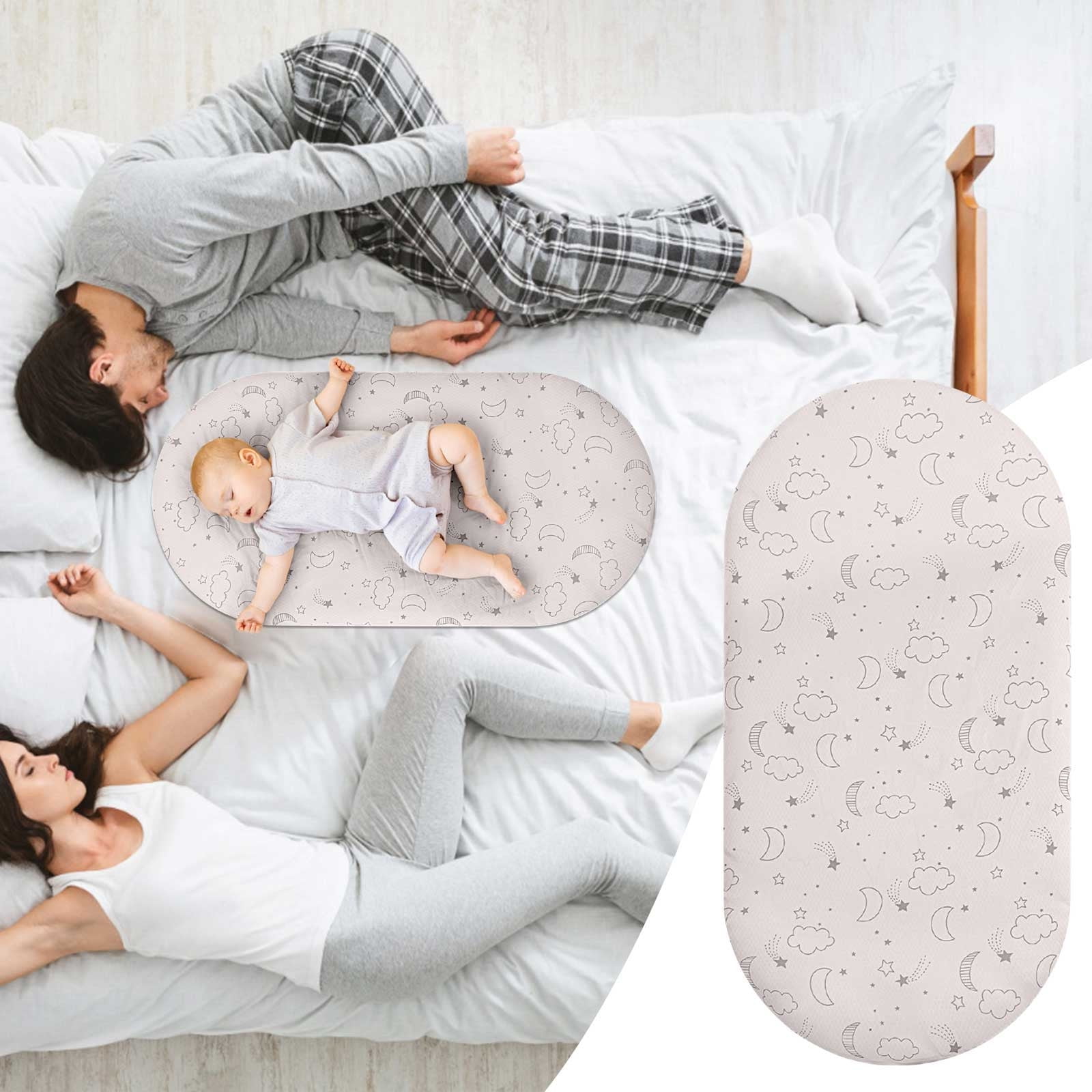 Click here for Rewenti Baby Simulation Silk Printed Bed Sheet Bab... prices