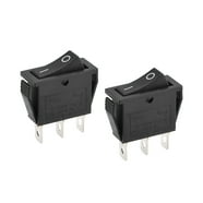Mini Boat Rocker Switch BlackToggle Switch for Boat Marine 2pins ON/OFF ...
