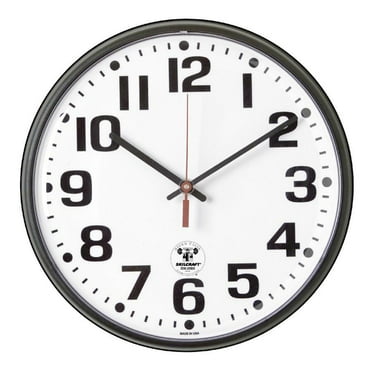 SKILCRAFT, NSN3897958, Slimline Round Wall Clock, 1 - Walmart.com