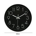 Yesbay 8 inch Silent Wall Clock Embossed Scale Round Dial Pointer ...
