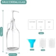 64 OZ Laundry Detergent Dispenser BY , Glass Liquid Laundry Soap ...