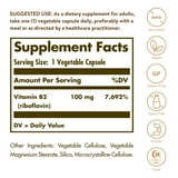 Solgar B Complex Vitamin B2 Riboflavin 100mg, Supports Energy ...