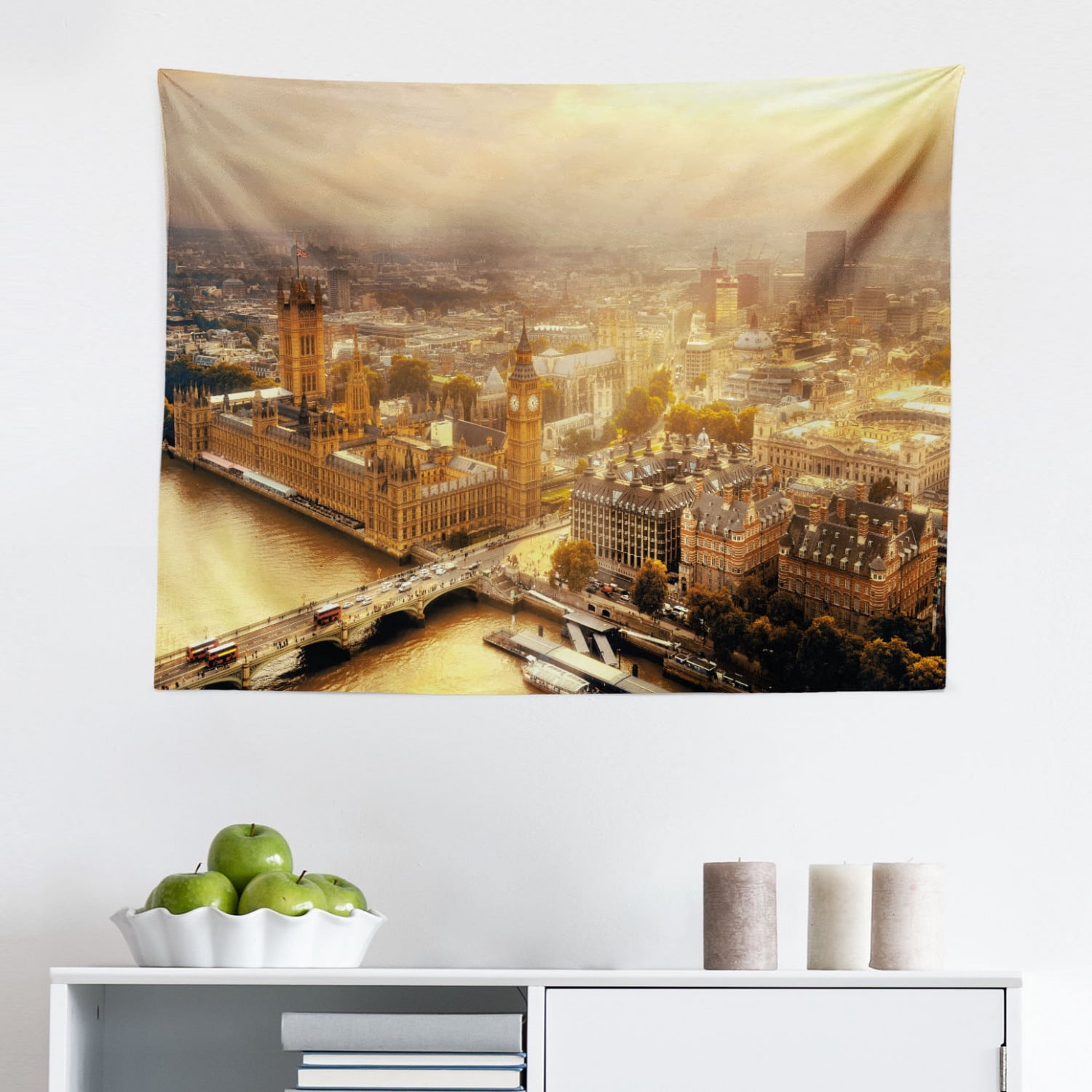 Cityscape Tapestry, Aerial View of Chicago USA Tall Buildings ...